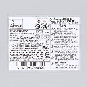 Upgraded 240W Replacement Power Supply for HP Pro 6000 6005 6200 Elite 8000 8100 8200 SFF Compatible Part Number 611482-001 613763-001 611481-001 613762-001 508151-001 503375-001 503376-001 613762-001