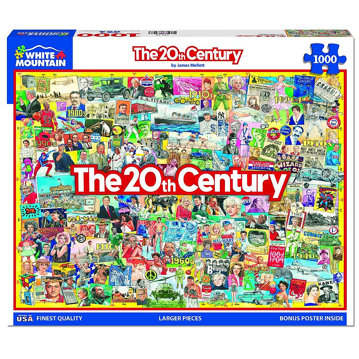 White Mountain Puzzles 20th Century, 1000 Piece Jigsaw Puzzle