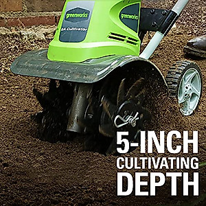 Greenworks 8 Amp 10-Inch Corded Tiller, 27072