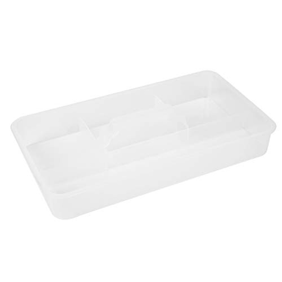 Tosnail 10-Inch 2 Layers Clear Plastic Craft Organizer Box Storage Container for Sewing, Painting, Arts