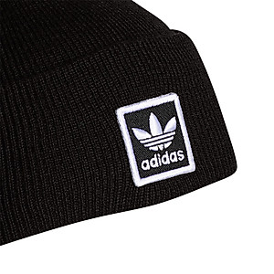 adidas Originals Tall Utility Cuff Beanie, Black 2, One Size