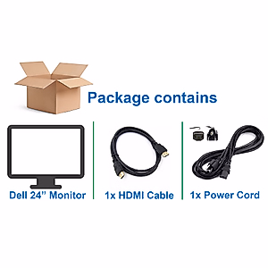 Dell P2418D LED Backlit QHD (2560 x 1440) 24 Inch Monitor, HDMI, Display Port, 16.7 Million Colors, 5ms Response Time, USB 3.0 Downstream & Upstream, Height, Pivot, Swivel, Tilt (Renewed)