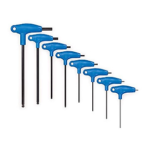 Park Tool PH-1.2 P-Handled Hex Wrench Set with Holder Tool, Blue
