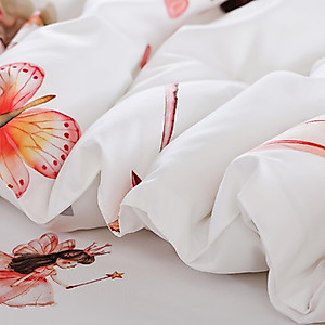 weigelia Twin Comforter Set 5 Pieces Bed in a Bag Fairy Castle Kids Comforter Set Lightweight Soft Twin Bedding Sets for Girls Boys