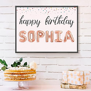 Happy Birthday Personalized Frame Tv Art | Custom Bday Frame Tv Art | Happy Birthday Art for Samsung TV | Birthday Digital Tv Art