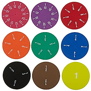 Teacher Created Resources Foam Fraction Circles (20611),Multi