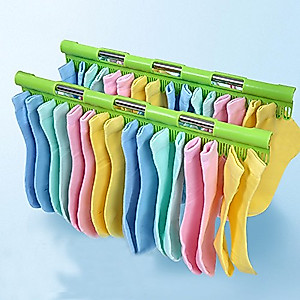 TINTON LIFE 2 Pack Laundry Bathroom Clothes Sock & Underwear Drying Hanger Rack Clip Dryer Airer Clothespin