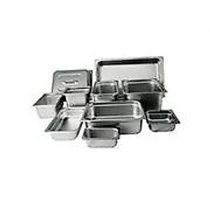 Stainless Steel 1/3 Size Anti-Jamming Steam Table Pan - 6" (22 gauge)