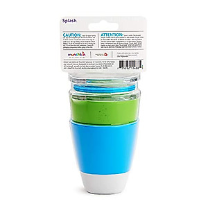 Munchkin Munchkin Splash Cups & Trainer Lids 7oz Assortment, Piece of 1 (Green/Blue)