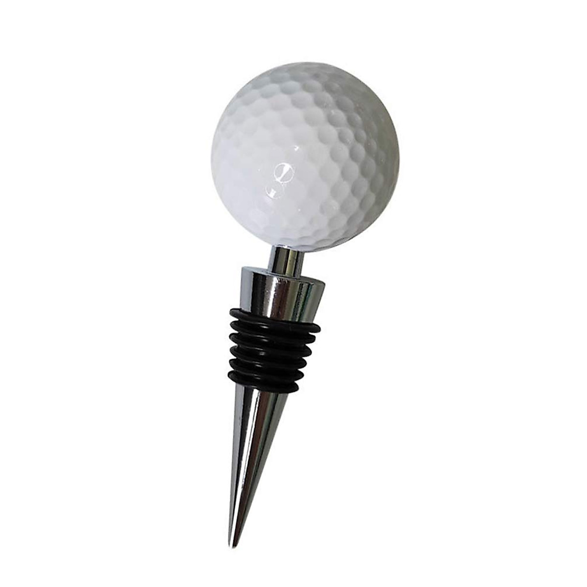 Hemoton Wine Bottle Champagne Stopper Golf Ball Design Wine Caps Wine Sealers Preservers Saver Wine Bottle Beverage Seal Plug for Wedding Party