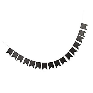 Wooden Chalkboard Banner Bunting Pennant DIY Hanging Garland Decoration