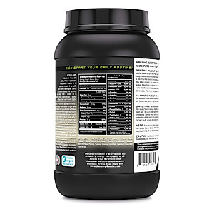 Amazing Muscle 100% Whey Protein Powder *Advanced Formula with Whey Protein Isolate Along with Ultra Filtered Whey Protein Concentrate (Cookie & Cream, 2 Lb)