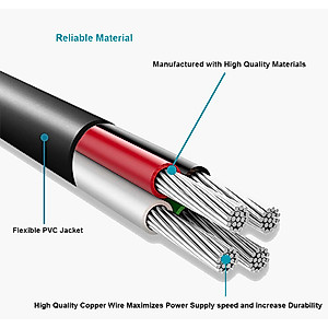 MaxLLTo™ 6 FT Extra Long AC Power Replacement Adapter for Casio LK-40 LK-50 LK-55 LK-73 LK-90TV LK-200S LK-210 Keyboard Charger Power Supply Cord