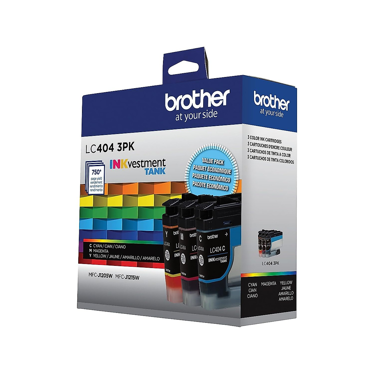 Brother LC4043PKS 3 Pack of Standard Yield Cyan, Magenta and Yellow -Ink -Cartridges