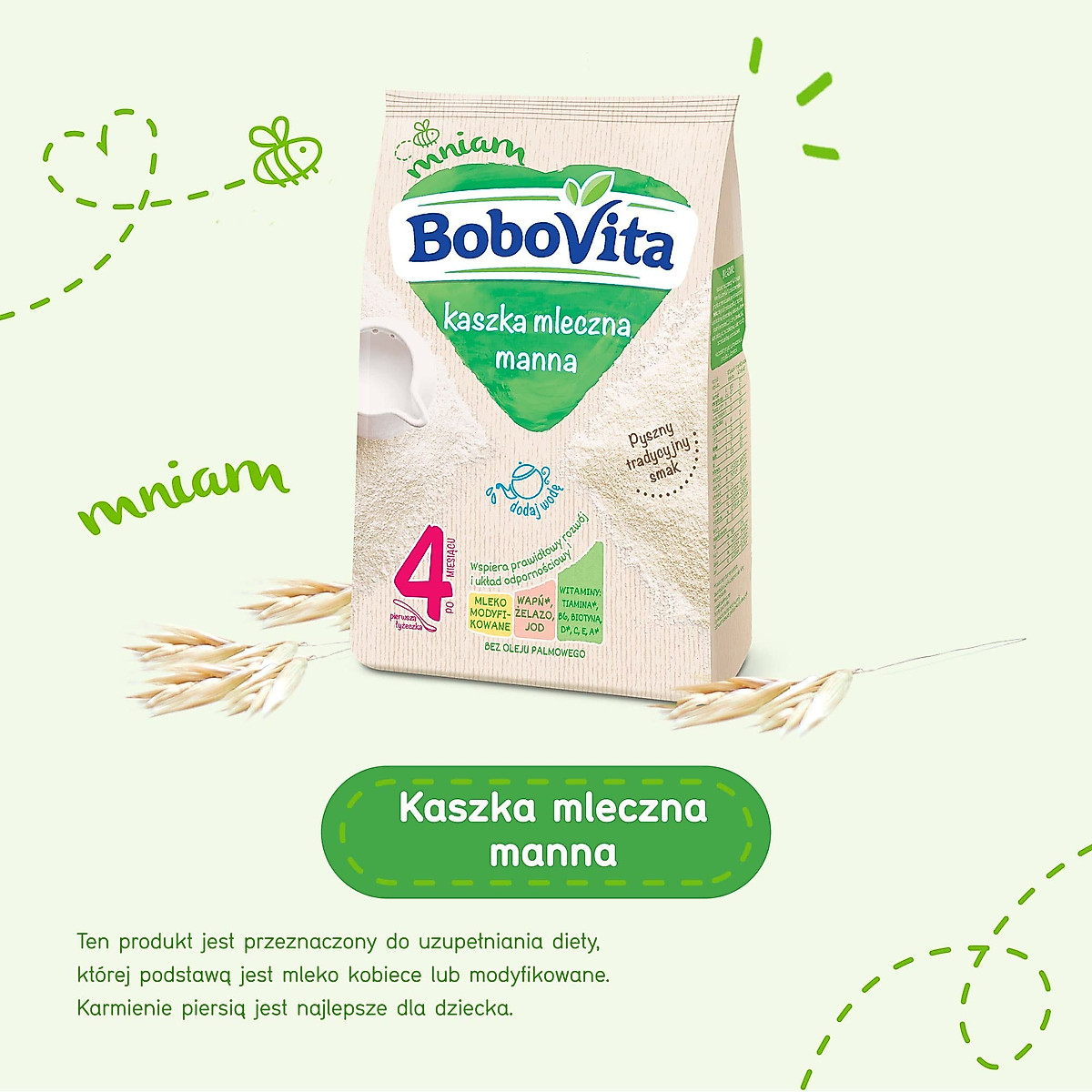 Bobovita Instant Milk Semolina (230g /8.1 Oz)