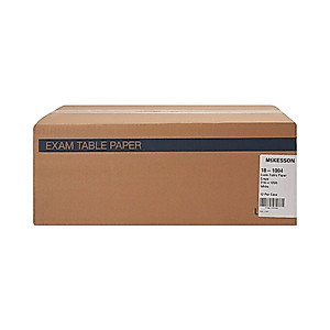 McKesson Exam Table Paper, Economy Crepe, White, 21 in x 125 ft, 12 Count