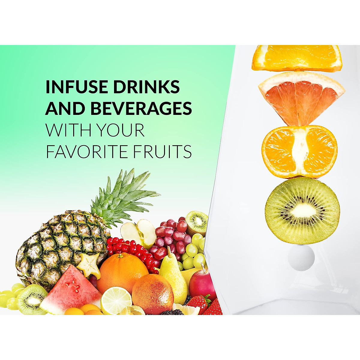 Oval Orange Glass Pitcher with Lid and Spout (1.5 L | 51 oz) - Borosilicate Glass Water Pitcher - for Hot & Cold Beverages - incl. Cleaning Brush