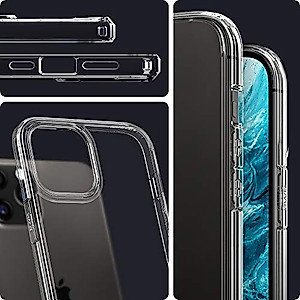 Spigen Ultra Hybrid [Anti-Yellowing PC Back] Designed for iPhone 12 Pro Max Case (2020) - Crystal Clear