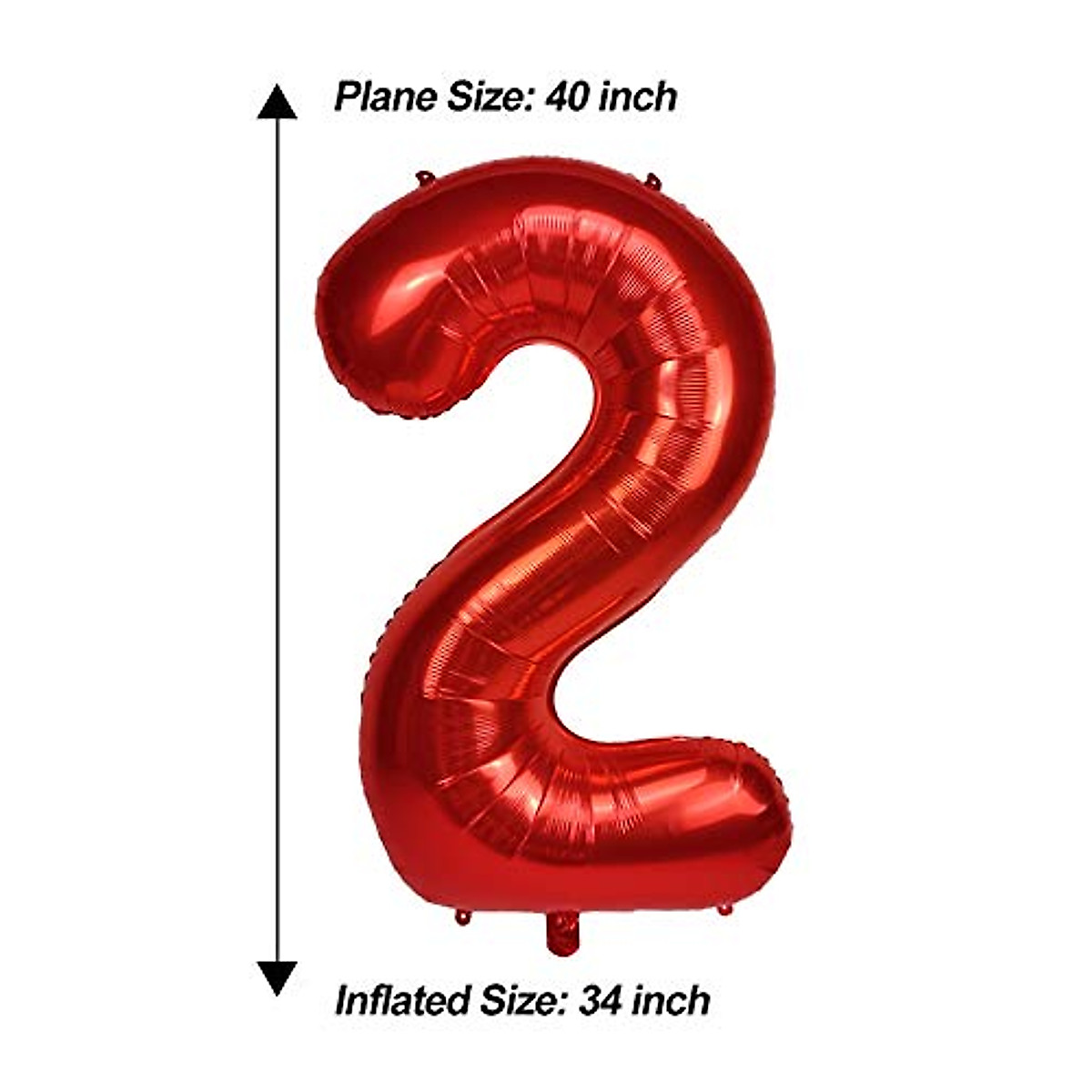 AULE 40 Inch Big Red Foil 23 Number Balloons for Women Large 23rd Happy Birthday Decorations Giant Huge Helium Mylar 32 Anniversary Party Decor