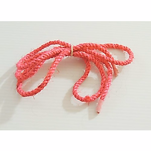 1/4" All Natural Un-oiled Pink Sisal Rope Bird Toy Parts 5'