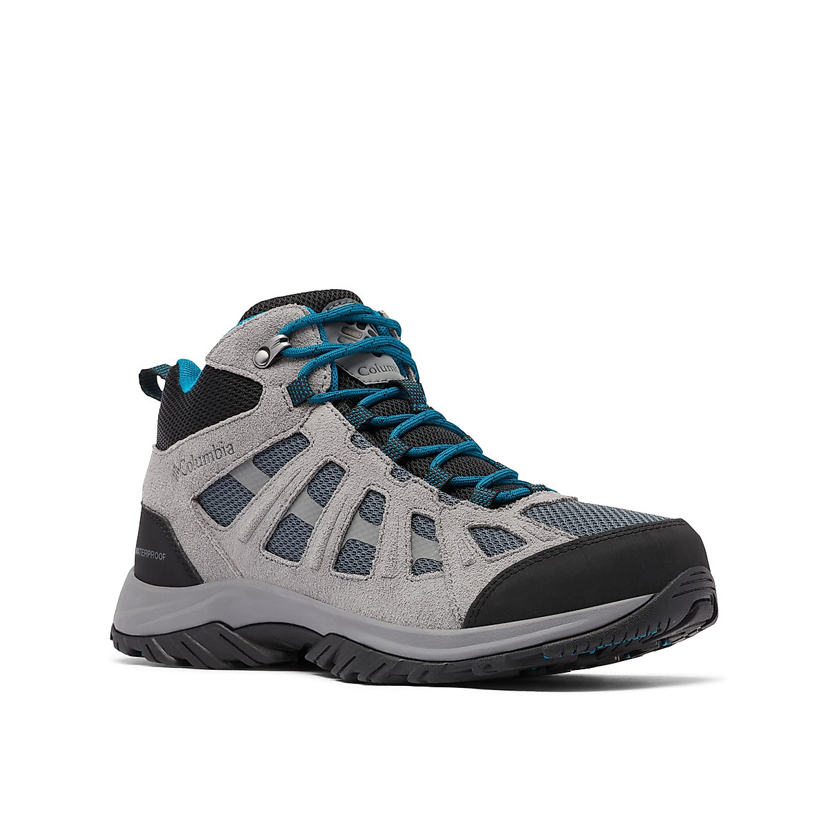 Columbia Men's Redmond III Mid Waterproof Hiking Shoe, Graphite/Black, 12 Wide
