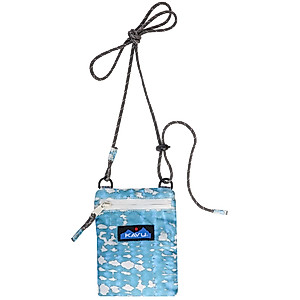 KAVU Waspusk Pouch Passport Crossbody Rope Sling - Ripple Tie Dye