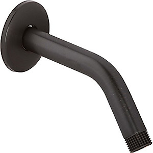 6 Inch Shower Arm And Flange - Solid Stainless Steel, Wall-Mounted For Fixed Shower Head & Handheld Showerhead Mounts - Aqua Elegante - Oil-Rubbed Bronze