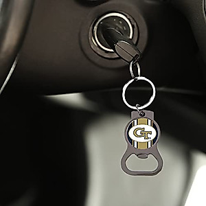 Rico Industries NHL Hockey Dallas Stars Metal Keychain - Beverage Bottle Opener With Key Ring - Pocket Size