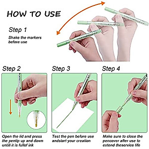 Betem Acrylic Paint Markers Paint Pens 36 Colors, Betem Premium Medium Tip Acrylic Paint Pens for Wood, Canvas, Stone, Rock Painting, Glass, Ceramic Surfaces, DIY Crafts Making Art Supplies