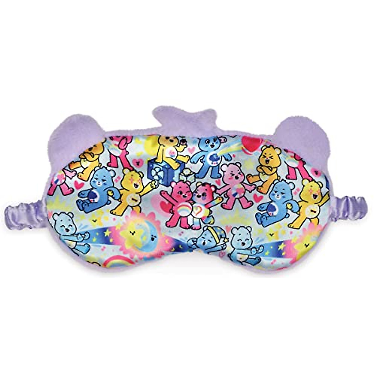 iscream Care Bears Satin-Lined Embroidered Fleece Sleep Mask - Share Bear
