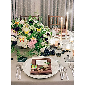 Menoeceus 72 Pcs 3D Butterfly Wall Decor Gold Butterfly Decorations Double Layer Removable Butterfly Wall Stickers for Birthday Wedding Party Cake Kids Room Decor DIY Gift