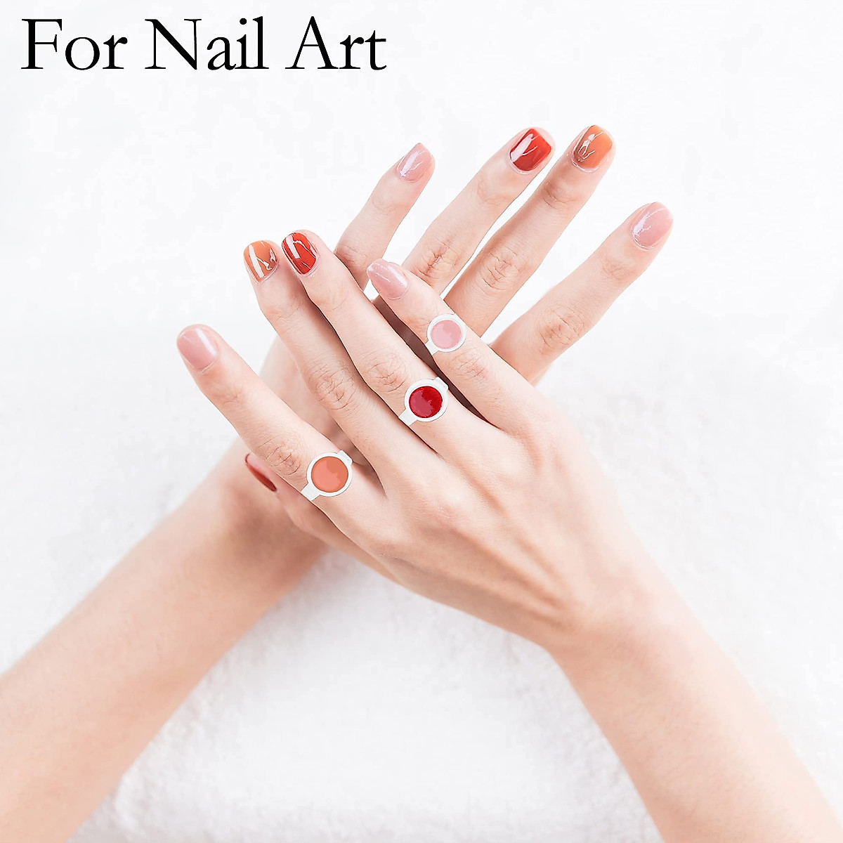 ZXMFDZ 300PCS Glue Rings for Eyelash Extensions Lash Glue Rings Lash Glue Holder Lash Extension Eyelash Extension Supplies Plastic Pigment Ring Cups