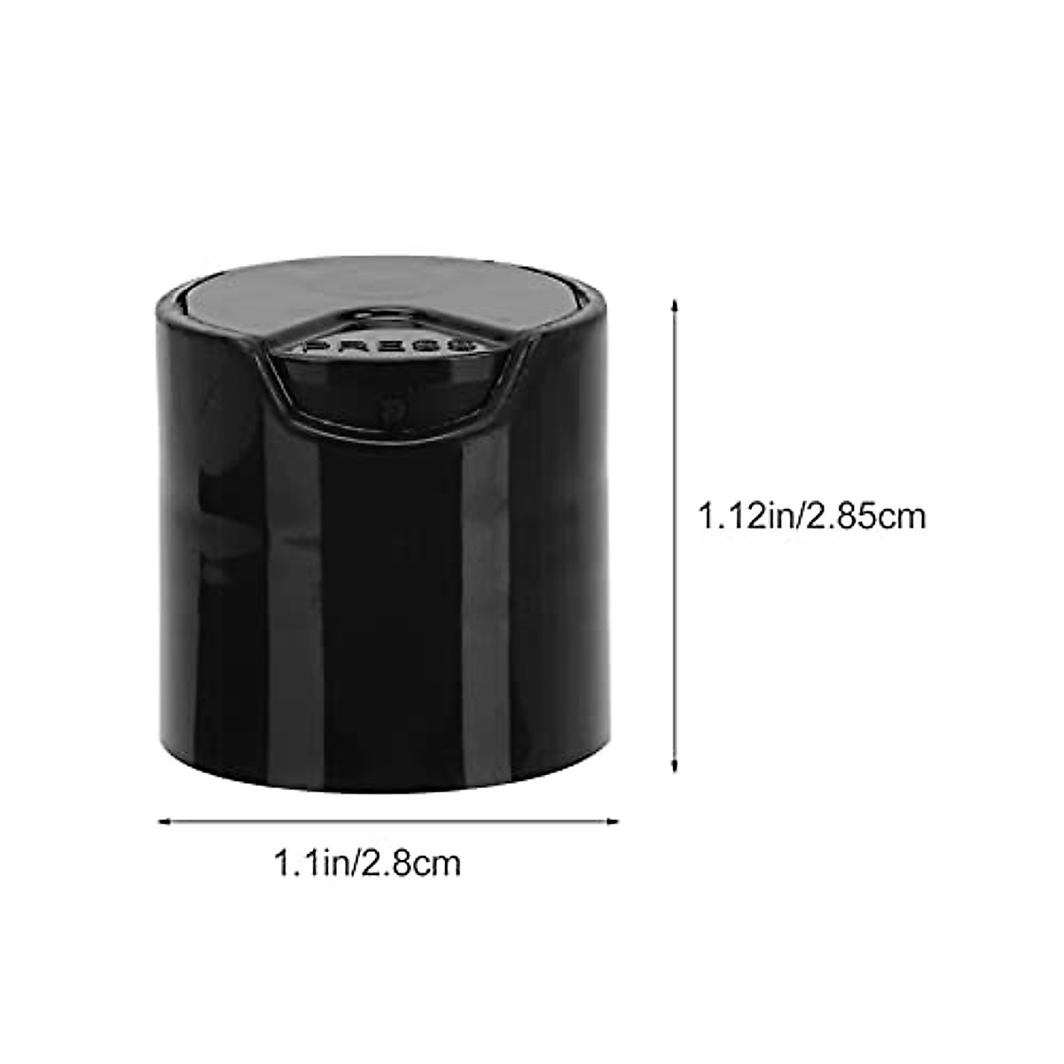 FOMIYES Makeup Water Bottle Cover 6pcs Disc Top Closure Black Press Caps Replacement Cap Dispensing Press Cap Bottle Closure for Squeeze Bottles Shampoo Bottle Dispensing Cap