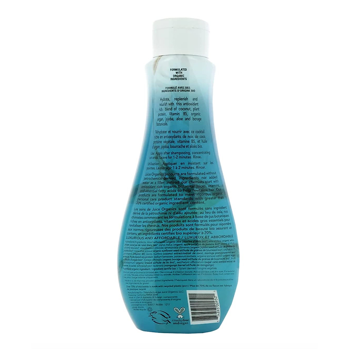 Juice Beauty Coconut Repairing Conditioner - 300 mL - Promotes Stronger Hair + Enhances Shine - Vegan, Cruelty Free