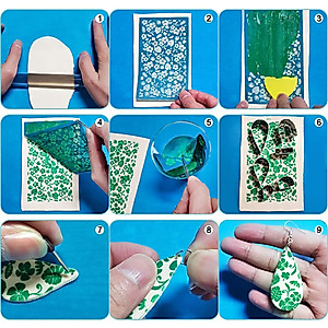 112 PCS Polymer Clay Cutters Set, findTop Silk Screen for Polymer Clay, Polymer Clay Cutters Tools for Making Earrings and DIY Crafts