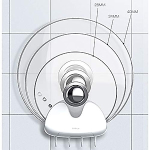 DRNKS Lid Rack Multifunctional Wall Hanging Non-perforated Kitchen Storage Rack for Pot Cover and Cutting Board Rack Applicable to kitchen stove