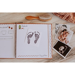 Lucy Darling Baby Memory Book, Luxury Baby First Year Book & Photo Album for Baby Boy/Girl, Keepsake Baby Books & Journals, Gender Neutral Memories & Milestone Book, Pregnancy Gift - Teddy Bears