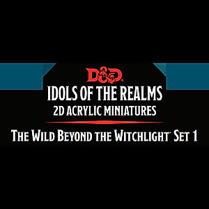 WizKids D&D Idols of The Realms: The Wild Beyond The Witchlight : 2D Set 1 -16pc Dungeons & Dragons 2D Acrylic Miniatures - RPG