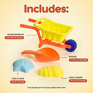 BEEMO Cement Mixer Toy Truck for Kids 15" Push and Go Sand Construction Vehicle for Toddlers Boys & Girls Realistic Play Mixer Birthday Party Gift