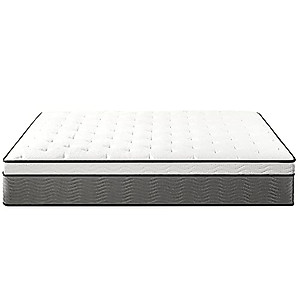 Zinus 14 Inch Support Plus Pocket Spring Hybrid Mattress/Extra Firm Feel/Heavier Coils for Durable Support/Pocket Innersprings for Motion Isolation/Mattress-in-a-Box, Full