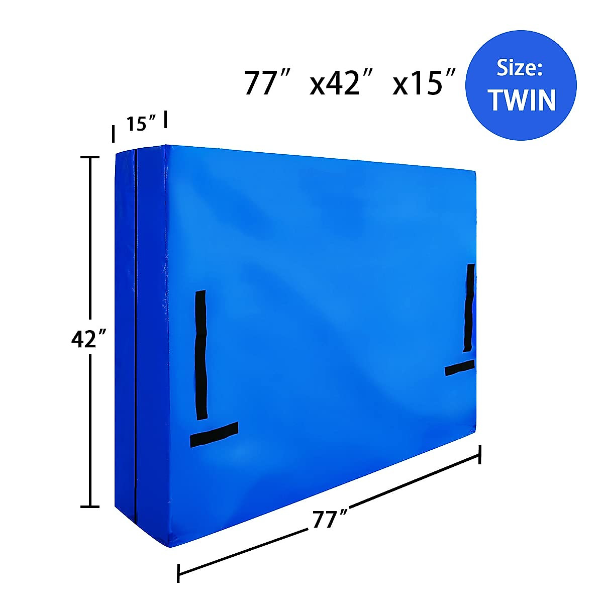 ELCAMO Mattress Bags for Moving Reusable Heavy Duty Tarp Mattress Storage Bag Twin Size with Handles Strong Zipper Closure Mattress Moving Bag Extra Thick Mattress Cover for House (Twin Size)