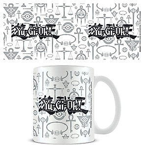 Yu-Gi-Oh! Logo Mug (One Size) (White/Gray/Black)