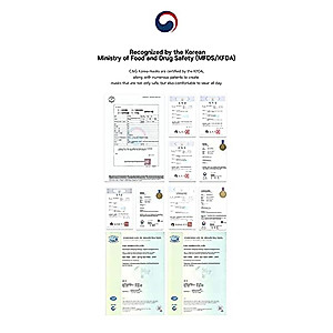 C&G Korea Masks [5 Pc] Disposable Black KF94 Certified C&G Korea Face Masks, 5 Count (Pack of 1)