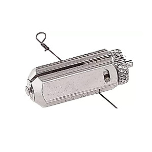 DU-BRO Kwik Twist Fishing Tool - Ultimate Fishing Leader Making Kit - Wire Leader Fishing Kit - Barrel Wraps - Silver - Small