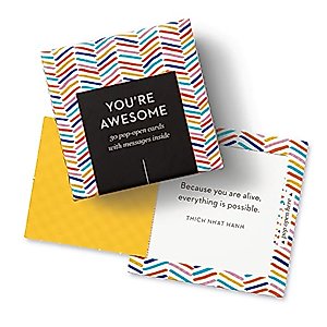 Compendium ThoughtFulls, You’re Awesome – 30 Pop-Open Cards, Each with a Different Inspiring Message Inside