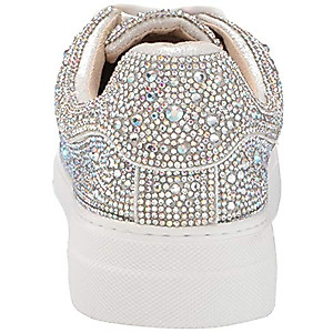Betsey Johnson womens Sidny Sneaker, Rhinestone, 7.5 US