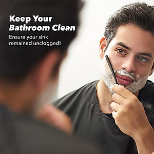 Equinox International Beard Bib Apron Beard Catcher for Shaving and Trimming, Waterproof Non-Stick Beard Apron and Beard Hair Catcher for Men - Beard Cape with 2 Suction Cups and Hook Accessories