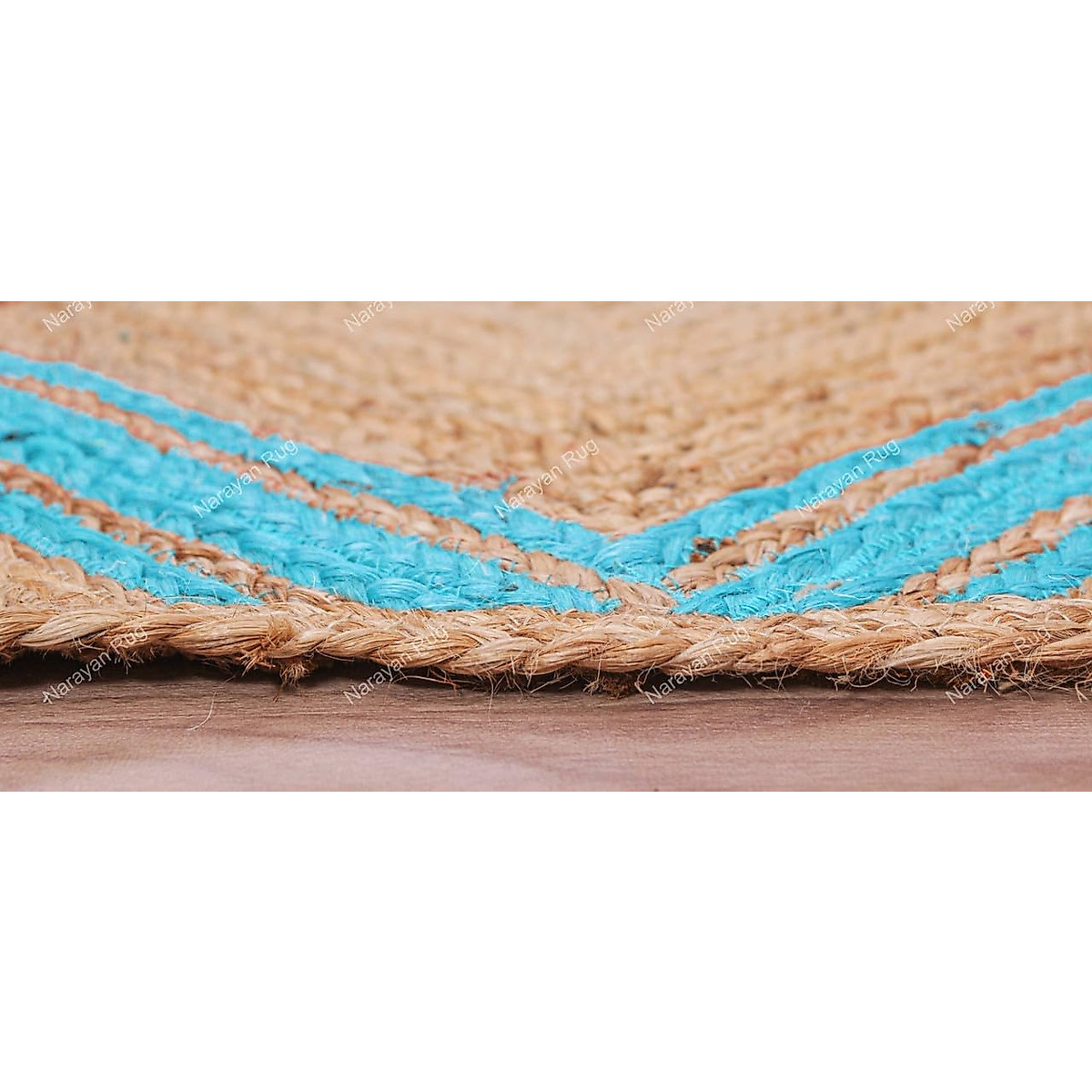 Narayan Rug Natural Jute Hand Braided Diamond Pattern Rug Bohemian Rug Decor Rug Handwoven Rug Custom Rug Decorative Rug