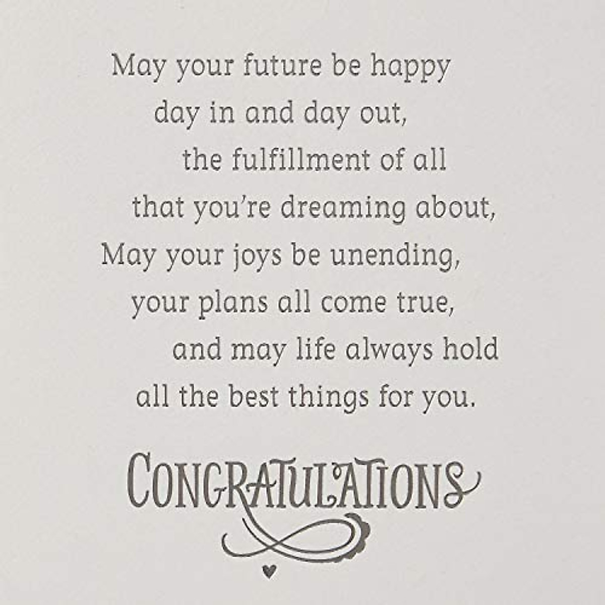 Hallmark Wedding Card, Bridal Shower Card (Wishing You Happiness in Your Marriage)