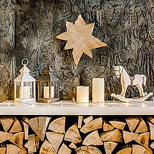 salipt Flameless Candle, LED Waterproof Candles Set of 8 (D 3'' X H 3''3''4''4''5''5''6''6) Battery Operated Candles,Flameless Candles,Resin Plastic,Indoor Outdoor Use,White